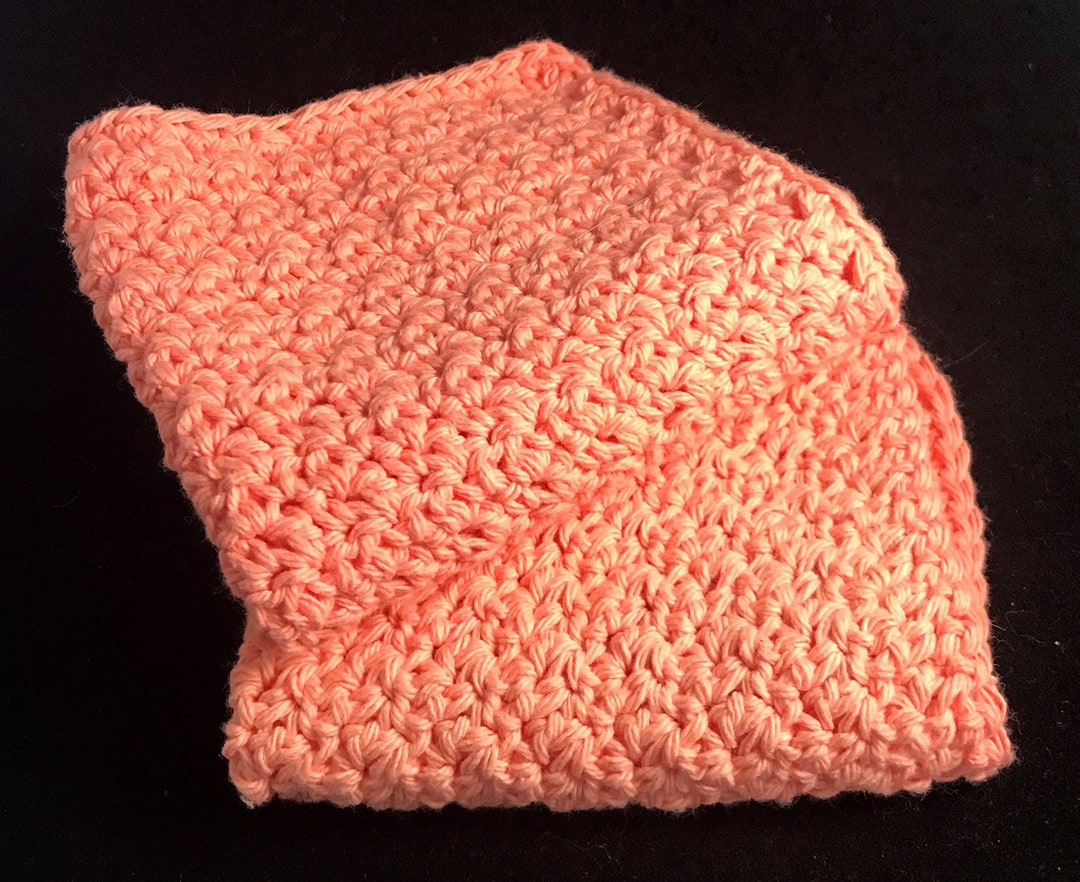 Pink Crochet Cotton Wash Cloth Set, Dish Cloth Set - Etsy