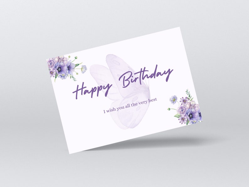 Personalized Printable Birthday Card Instant Download Celebration ...