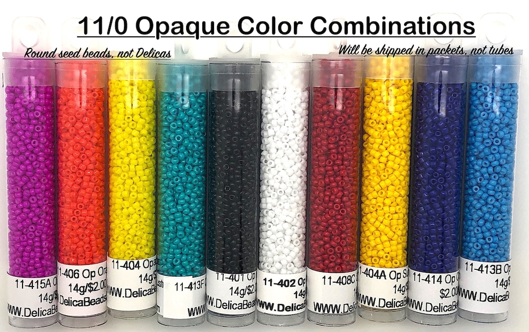 11/0 Opaque Color Combinations Round Seed Beads Set/30g Ea Color - Etsy