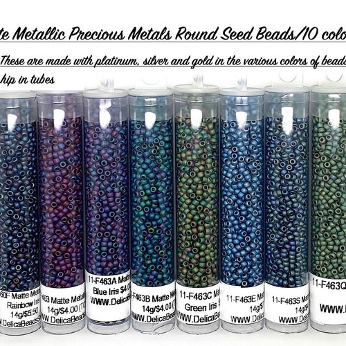 11/0 Transparent Round Seed Beads Set - Etsy