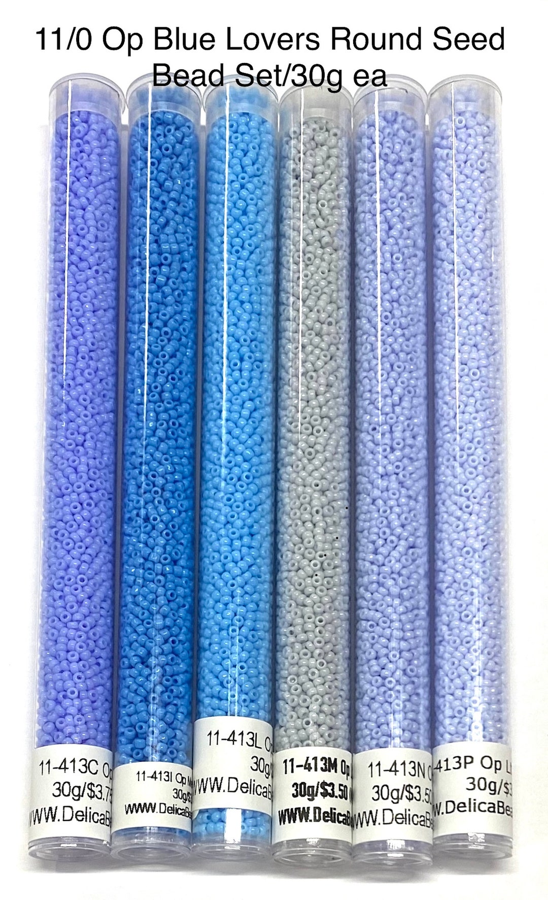 11/0 Op Blue Lovers Round Seed Bead Set 6 Colors/30g Ea - Etsy