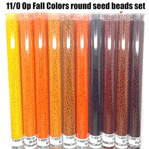 11/0 Op Earth Colors Round Seed Bead Set - Etsy