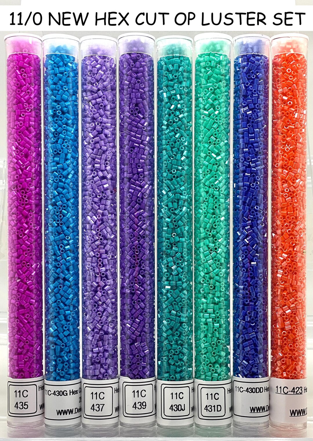 11/0 New Hex Cut Op Luster Seed Bead Set - Etsy