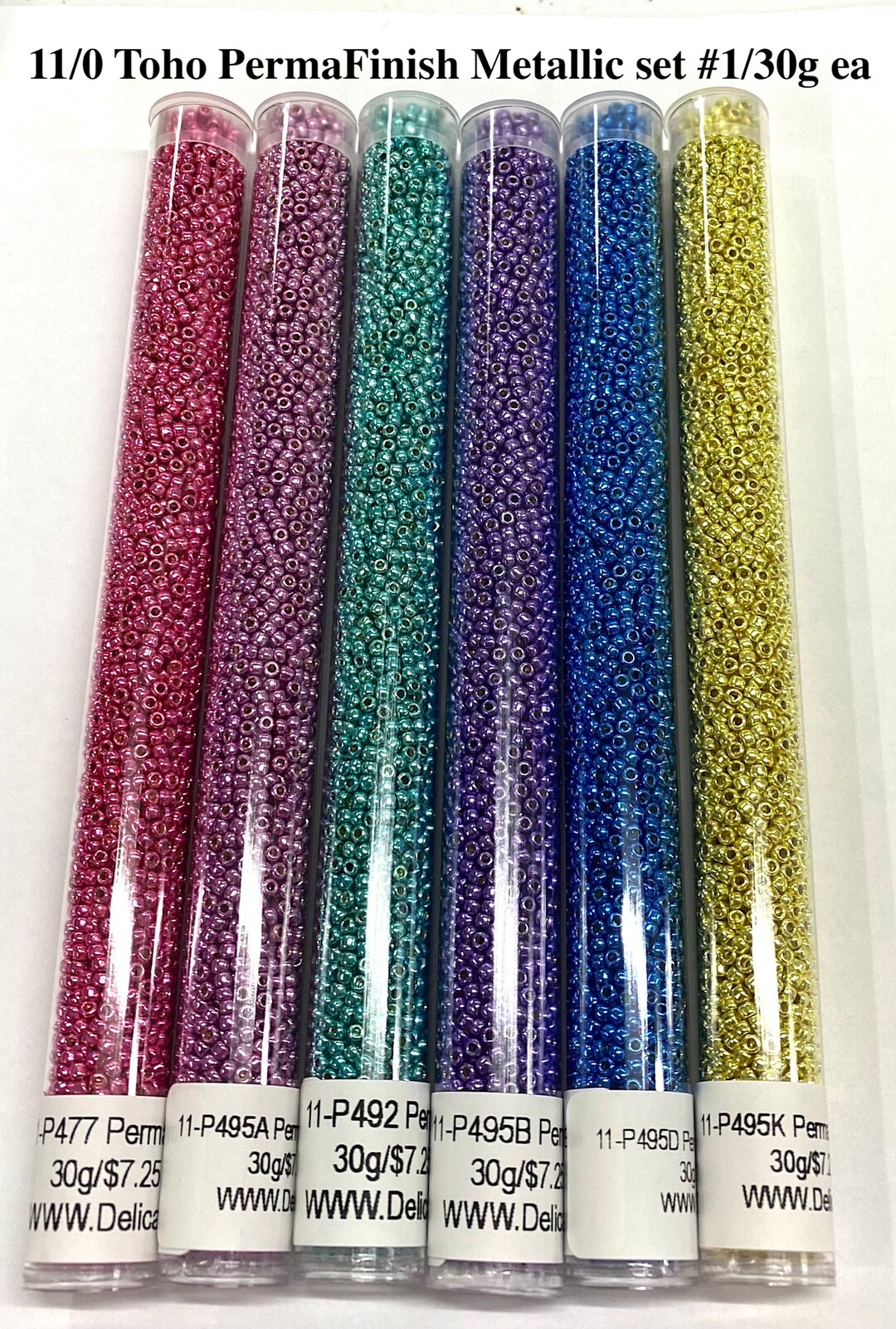 11/0 Toho Permafinish Round Seed Bead Set/30g Ea - Etsy