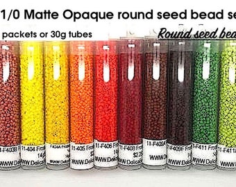 11/0 Opaque Purples Round Seed Beads Set 12 Colors - Etsy