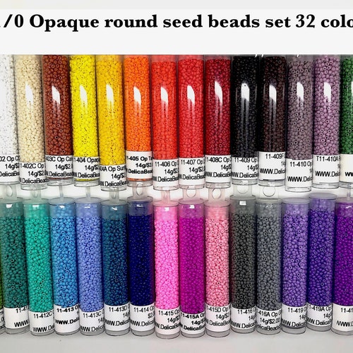 11/0 Matte C/L Round Seed Beads 29 Color Set - Etsy