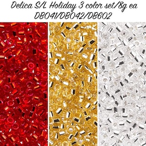 11/0 Delica 3 Color Sets #2/8g Ea Color (10 Sets Different Colors) - Etsy