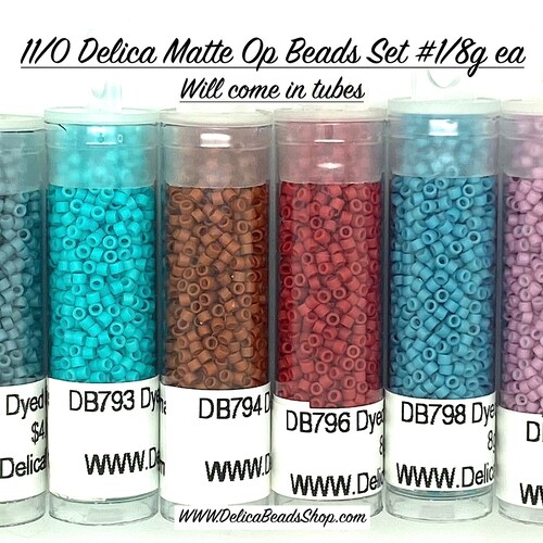 11/0 Miyuki Delica Luminous Beads Set 10 Colors/8g Ea - Etsy