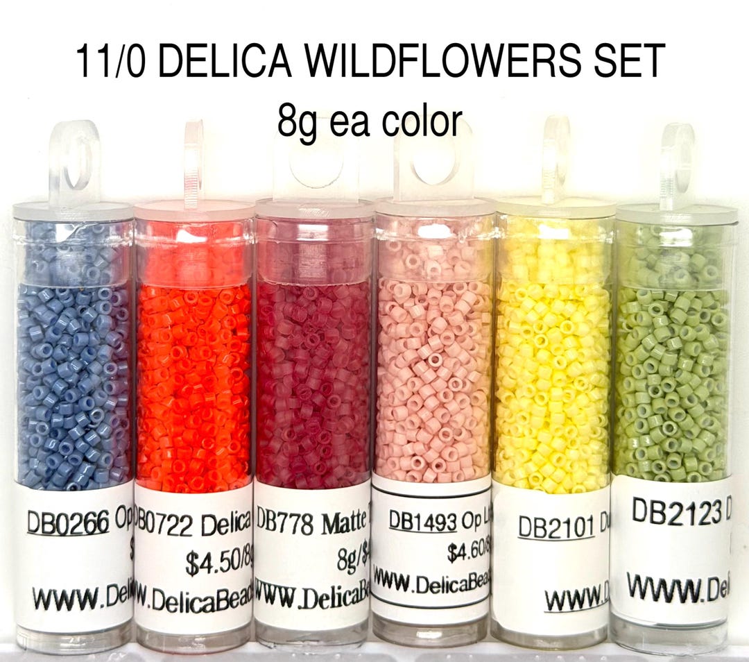 11/0 Delica Wildflowers Set/8g Ea Color - Etsy