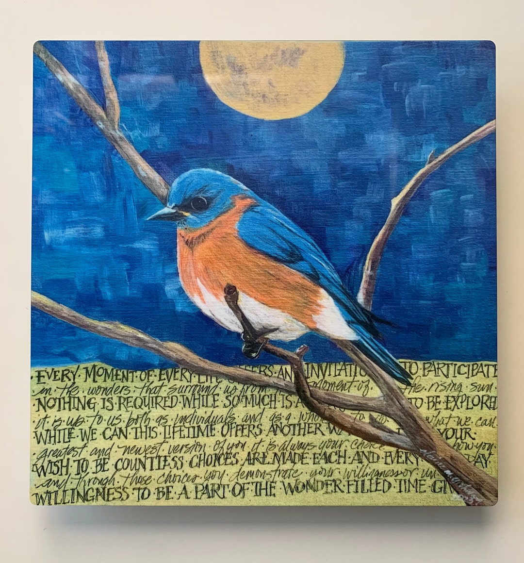 Birds, Bluebird, Inspirational Art, Nature, Painting. Bluebird of ...