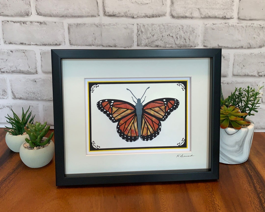 Monarch Butterfly - Handmade Original, Paper Folding, Iris Folding ...