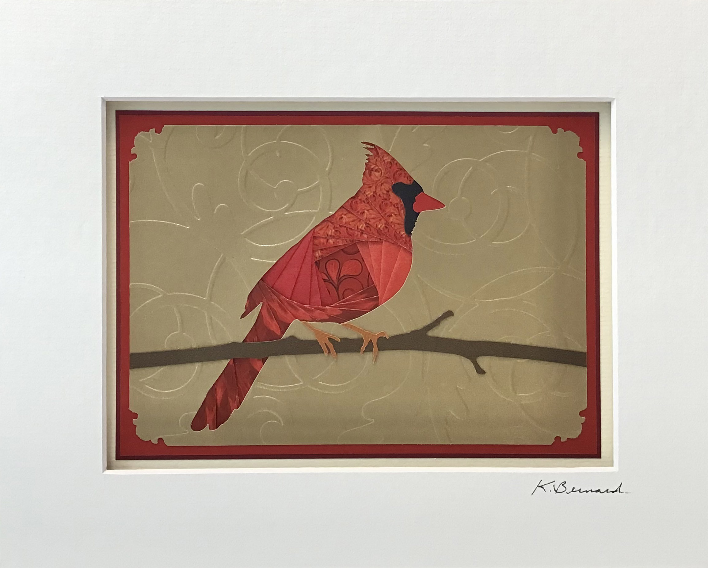 Cardinal - Handmade Original, Paper Folding, Iris Folding Artwork - Etsy