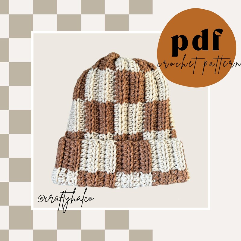 Checkered Hat - Etsy