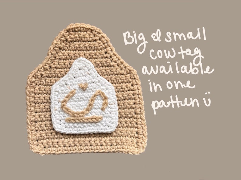 Cow Tag Crochet Pattern (PDF ONLY) - Etsy