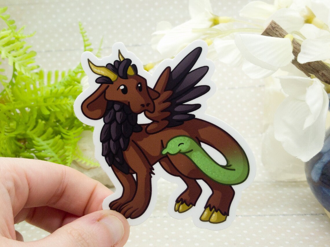 Adorable Chimera Sticker 3 inch Mythical Creature Decal | Etsy