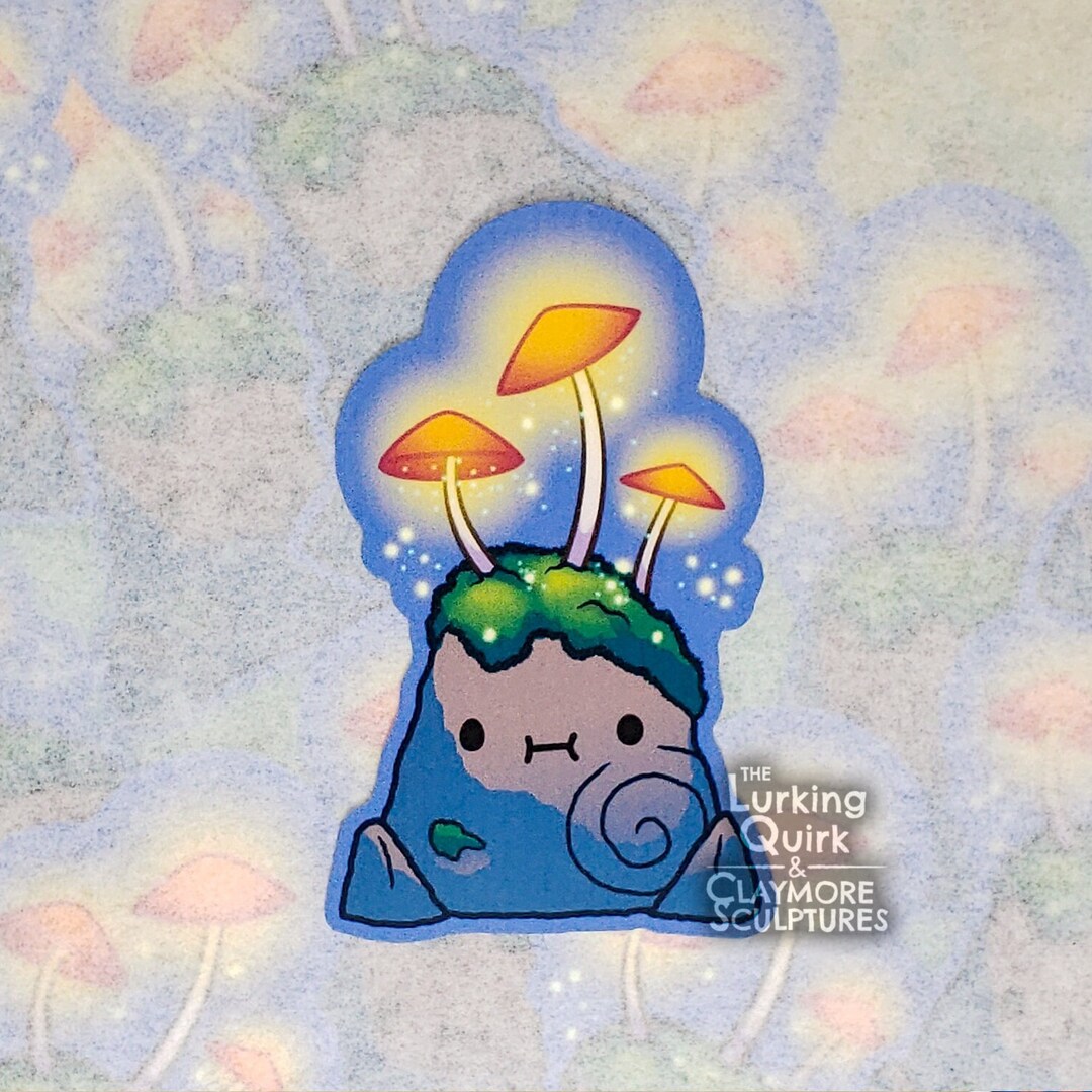 Mushroom Rock Sprite - 3 Inch Vinyl Sticker - Etsy