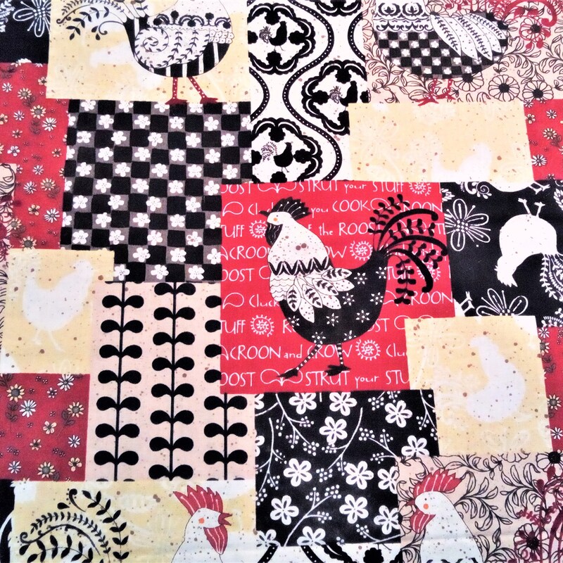 Rooster Fabric - Etsy