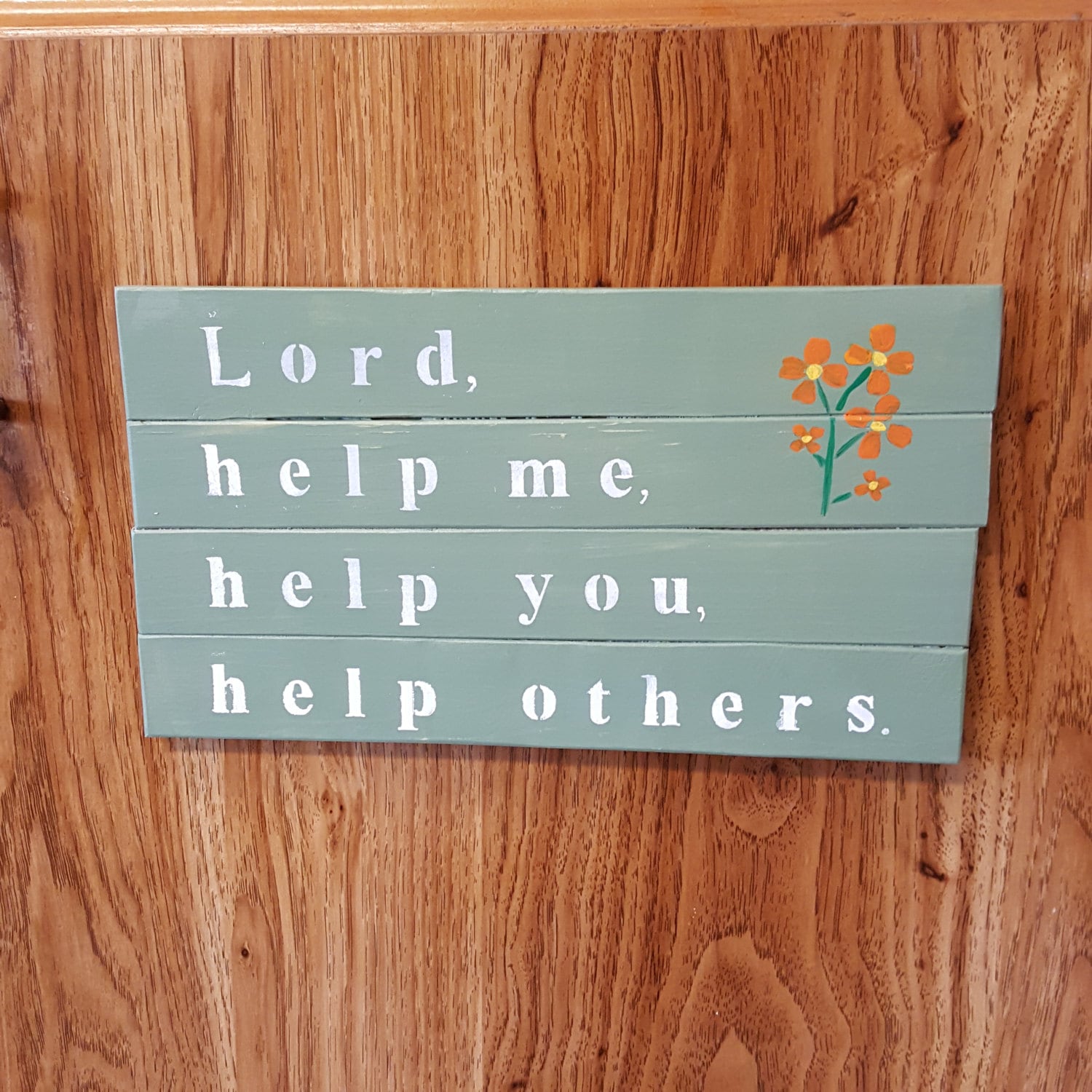 Inspiring Hand-painted prayer sign.Beautiful wall art with | Etsy