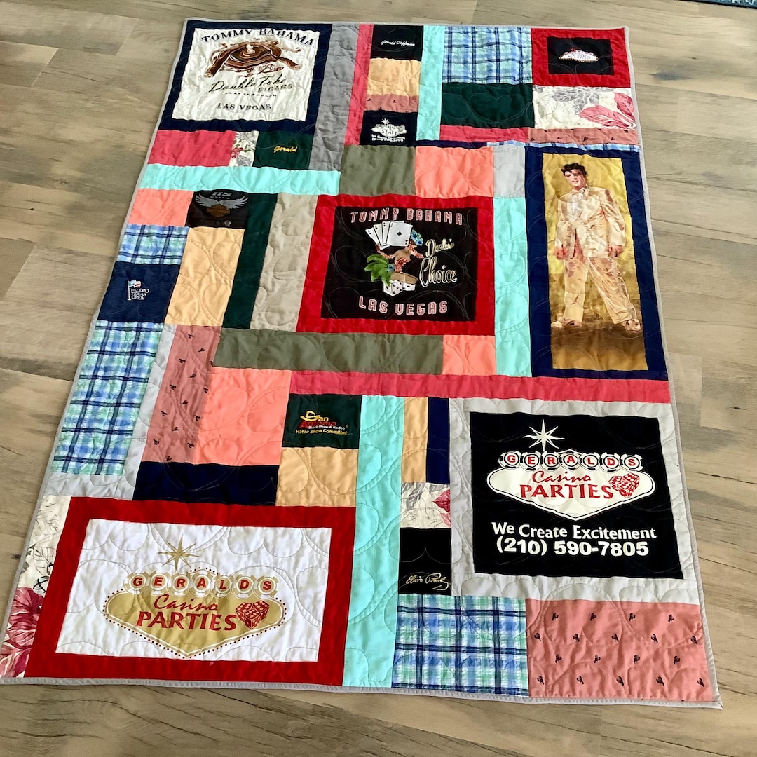 Memory Quilt, Bereavement Gift, Tshirt Quilt, Custom Clothing Quilt ...