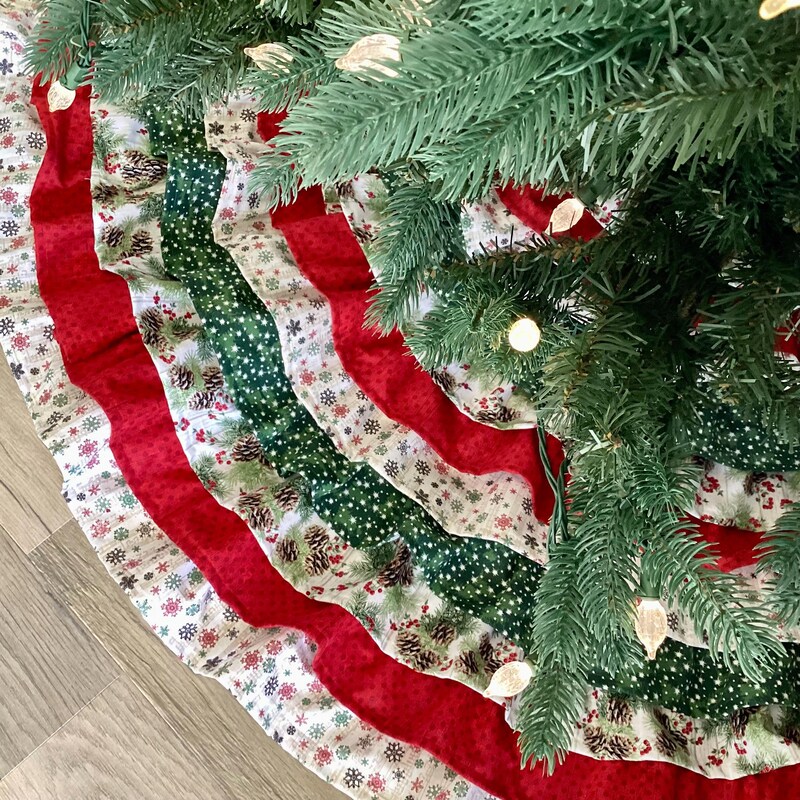 Ruffle Tree Skirt - Etsy