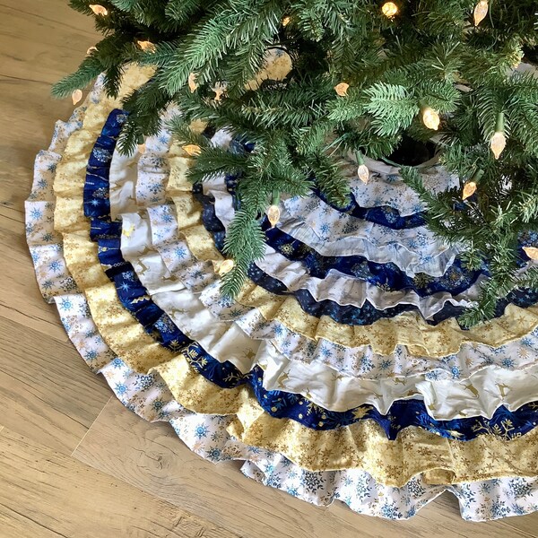 Blue Tree Skirt - Etsy