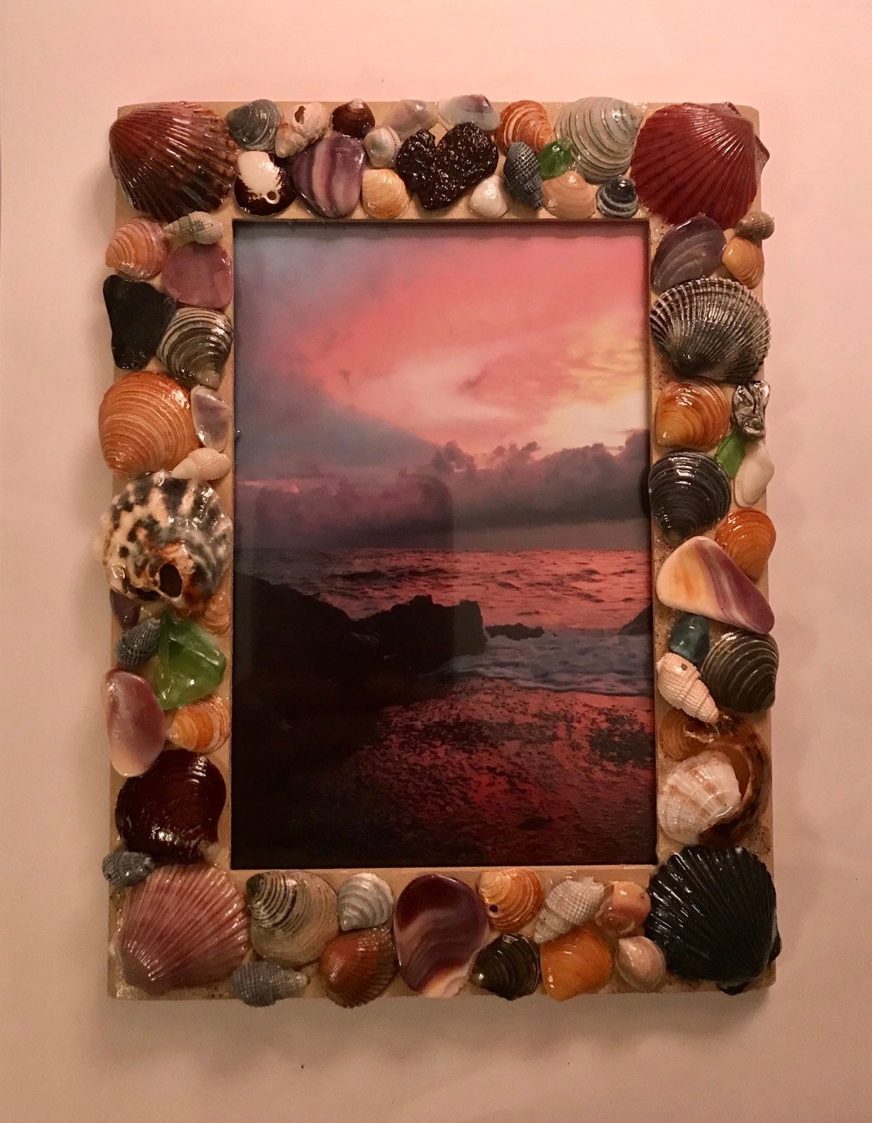 Sea Shell Picture Frame - Etsy