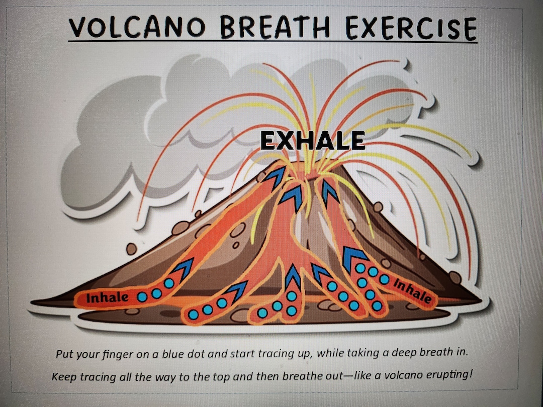 Volcano Guided Breathing Exercise-kids, Preschool, Pre-k & Toddler ...