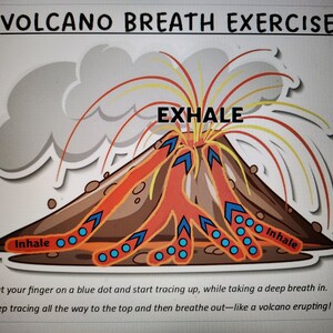 Volcano Guided Breathing Exercise-kids, Preschool, Pre-k & Toddler ...