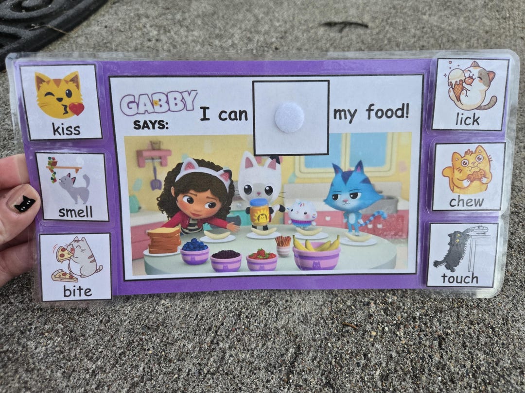 Gabby's Dollhouse Food Interaction Therapy Chart-kids, Preschool, Pre-k ...