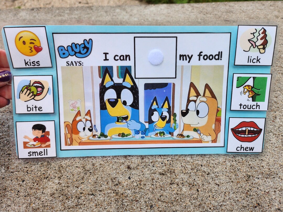 Bluey Food Interaction Therapy Chart-kids, Preschool, Pre-k & Toddler ...