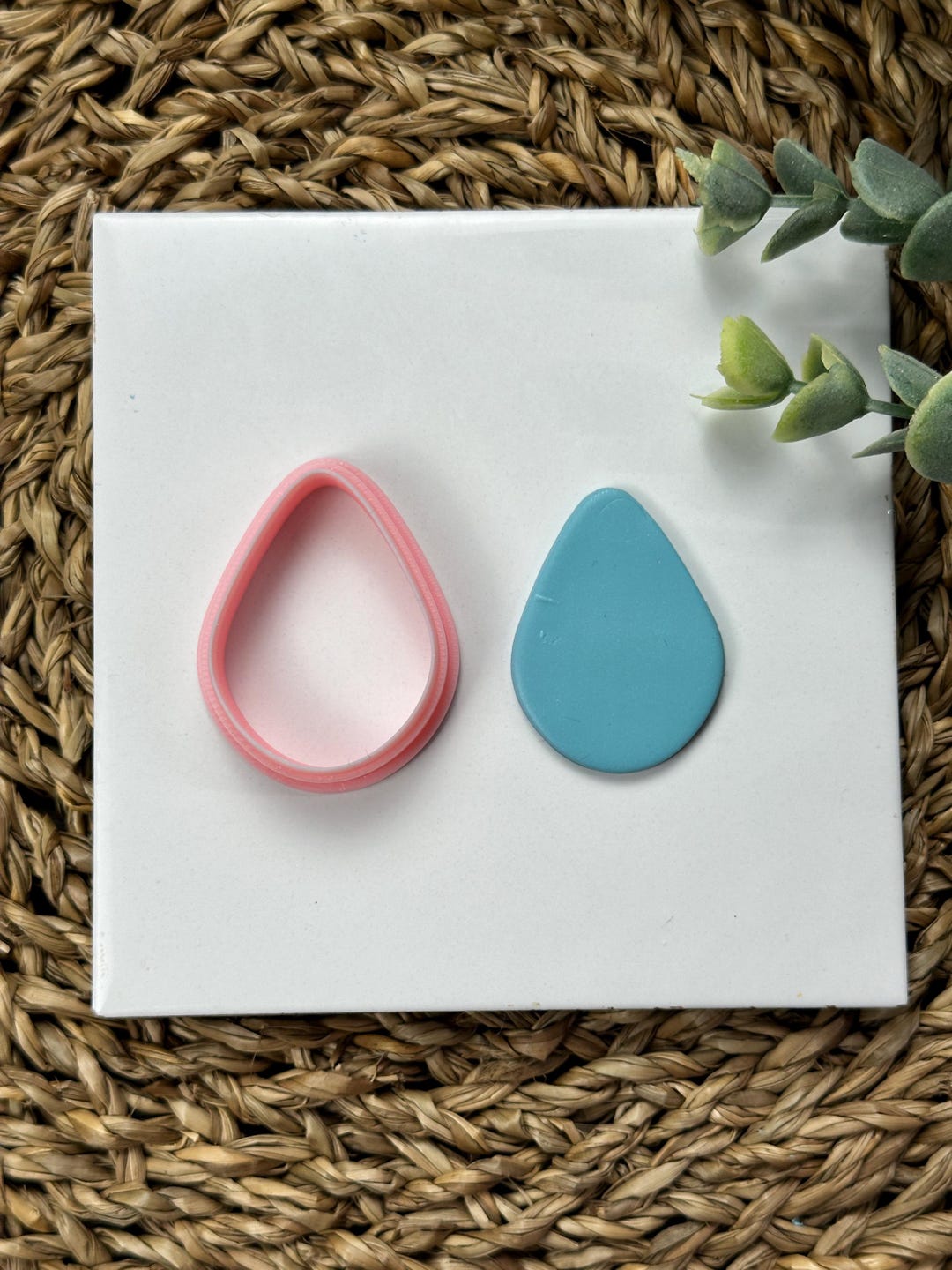 Rounded Teardrop CUTTER | Rounded Teardrop Polymer Clay | Basic Cutter ...