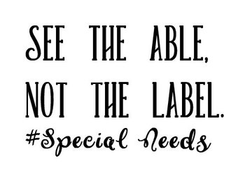 Special needs decals | Etsy