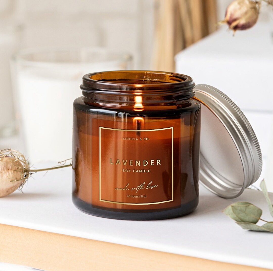 Candle Sticker, Sticker Business, Foil Sticker for 100 Pcs/ Stk. - Etsy