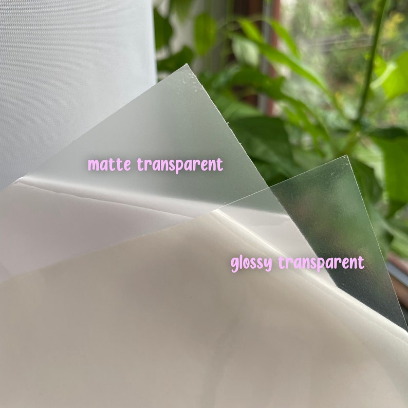 Transparent Sticker Foil Clear Sticker Hochzeits Taufe - Etsy