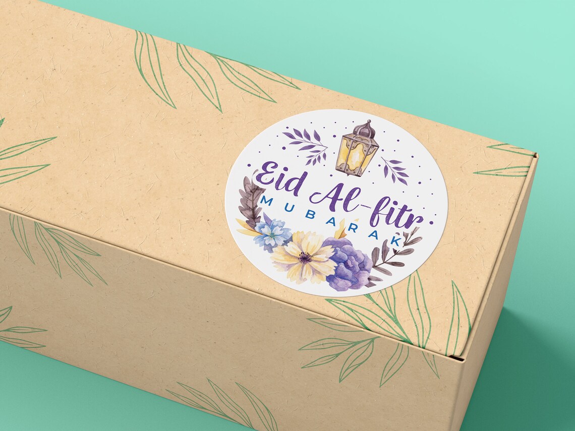 Eid Mubarak Stickers Personalised Eid Mubarak Stickers Eid - Etsy