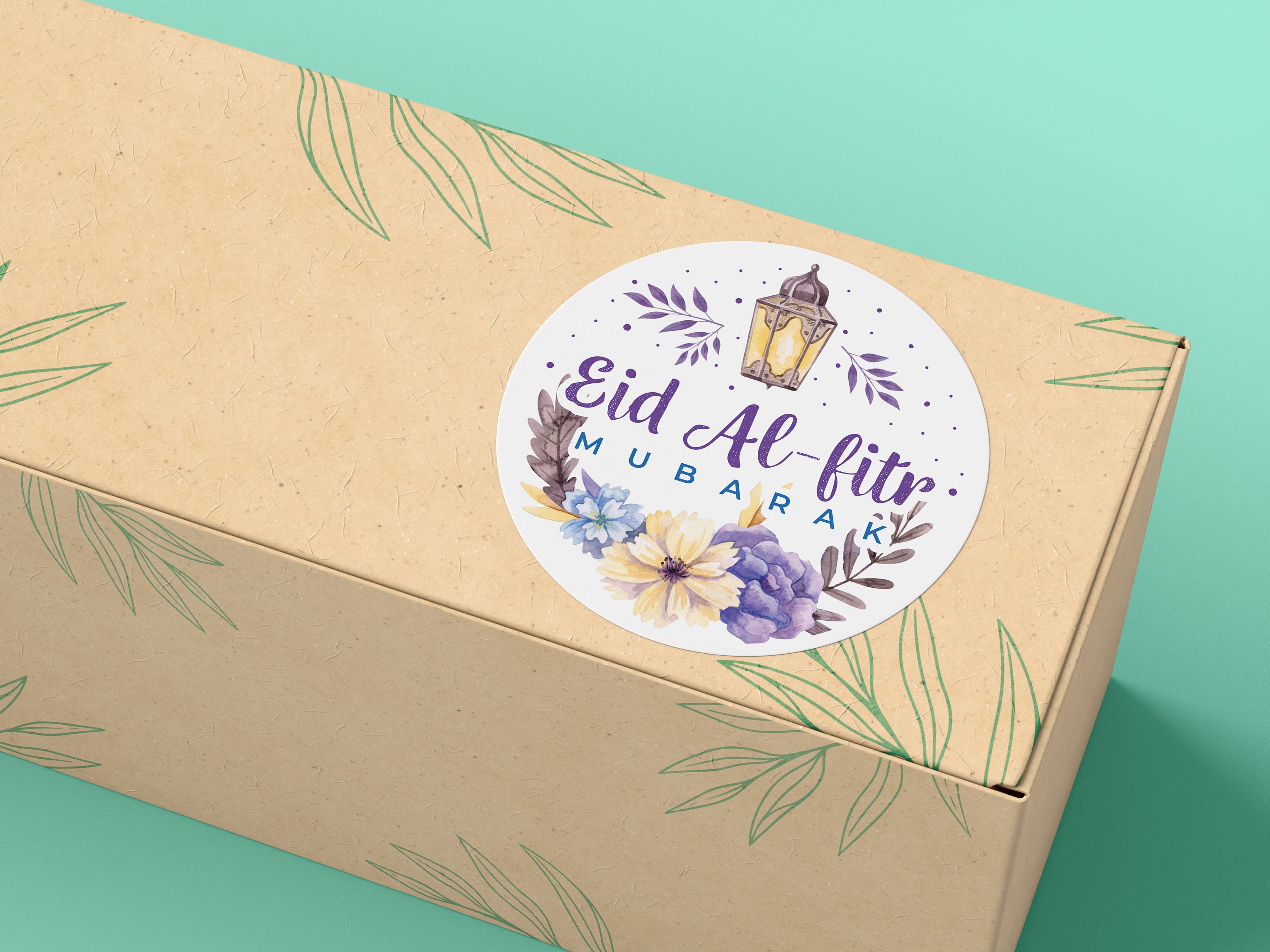 Eid Mubarak Stickers Personalised Eid Mubarak Stickers Eid - Etsy