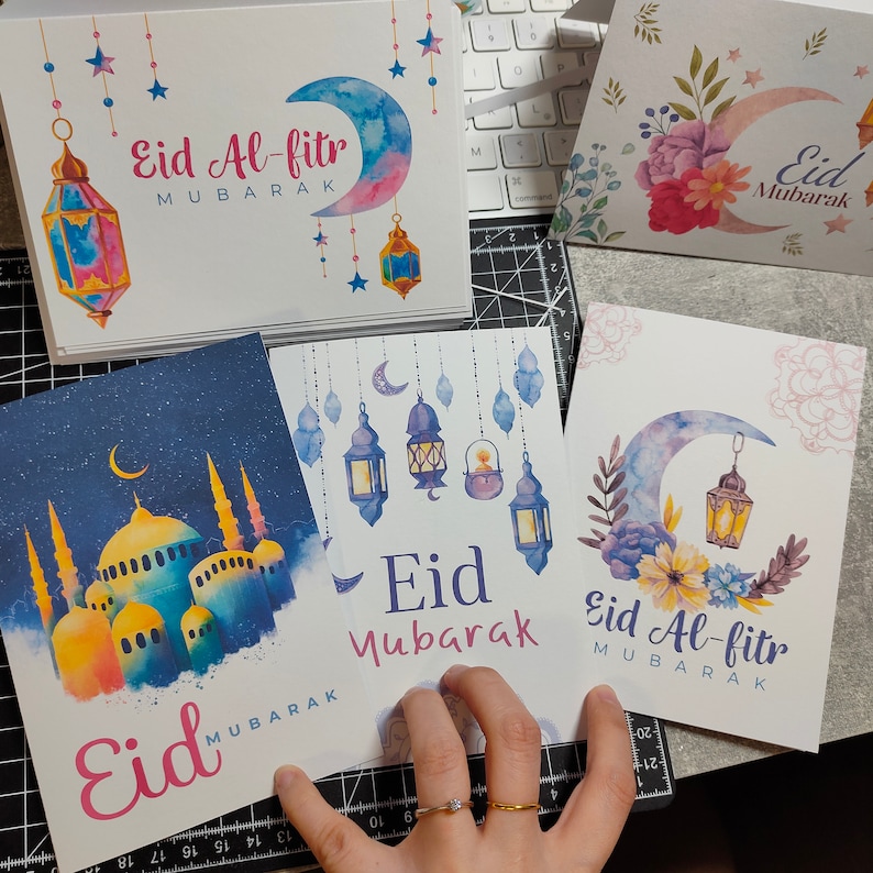 Ramadan Mubarak Greeting Card Eid Card Printable Card - Etsy