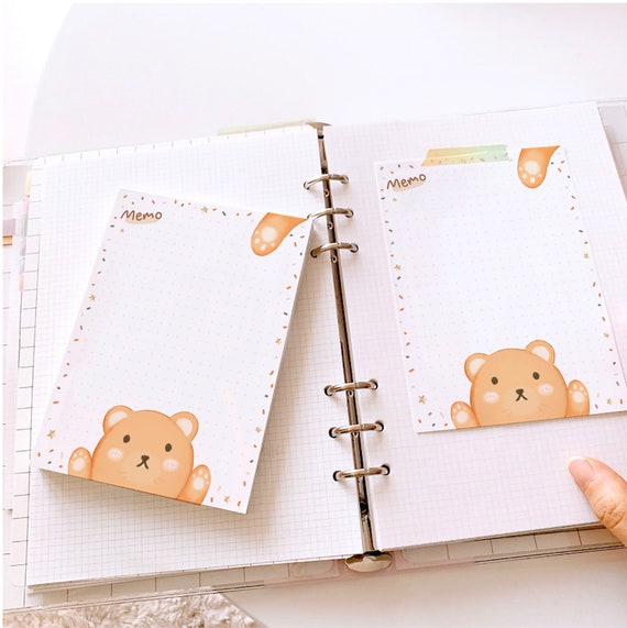 BEAR Sticky Note Notepads Personalized Sticky Notes | Etsy