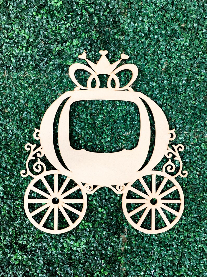 Princess/cinderella Carriage Wooden Backdrop Decoration - Etsy