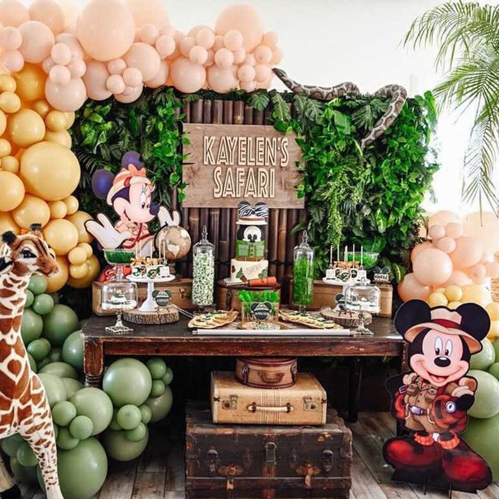 Custom/personalized Safari Theme Wooden Sign/backdrop - Etsy