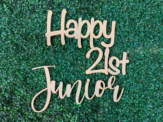 Personalized Name Wooden 21st Birthday Sign Happy 21st | Etsy