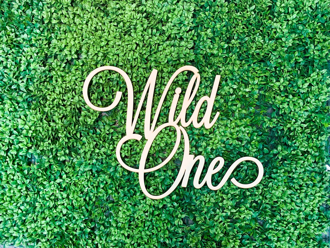 WILD ONE Wooden Sign - Birthday, Safari Theme, Jungle Theme, Baby ...