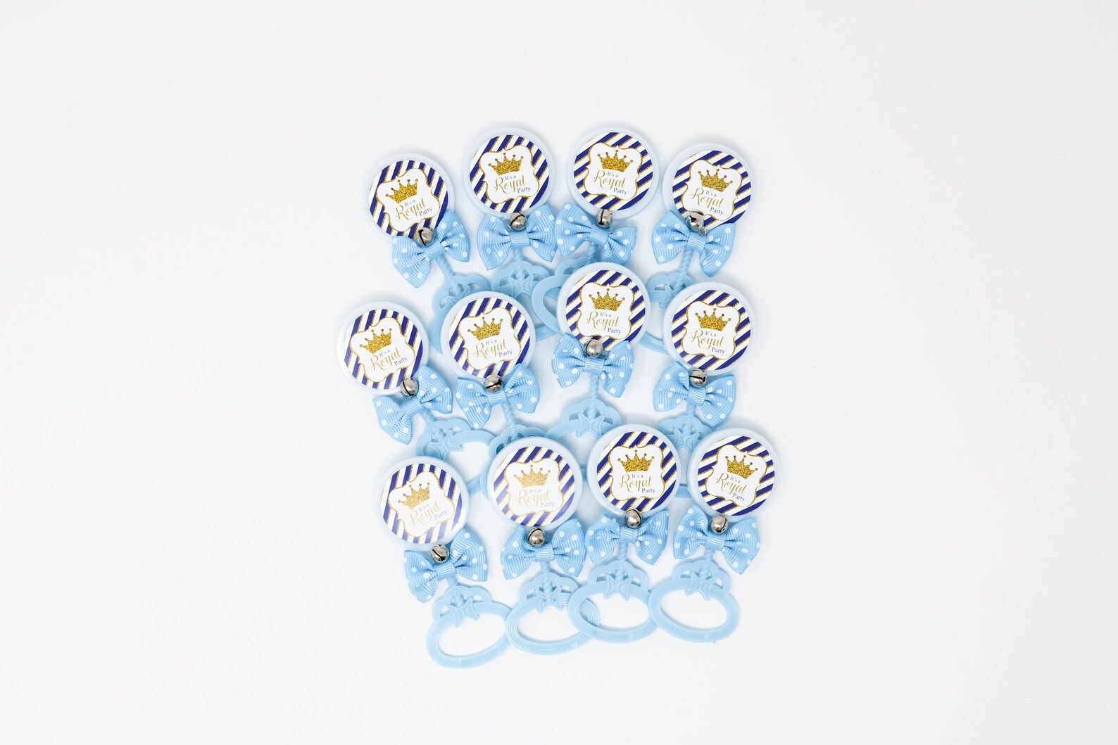 12 PCS Royal Prince/princess Baby Shower Rattle Favors With - Etsy