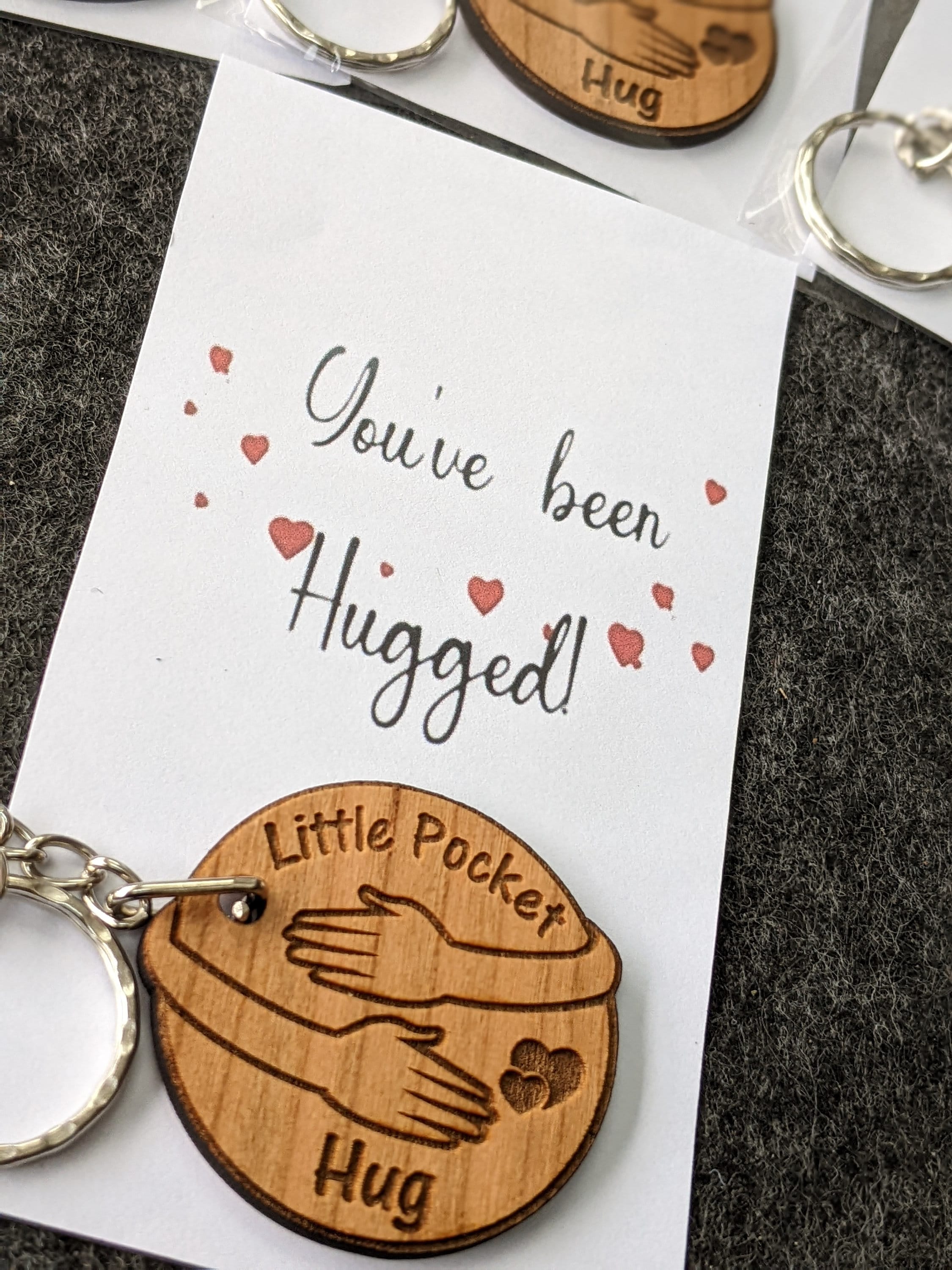 Personalised Pocket Hug Keyring - Etsy