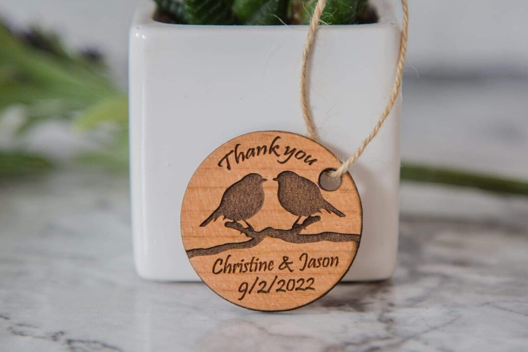 Wedding Favor Thank You Token - Personalised Gift - Etsy