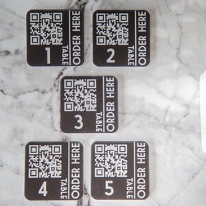 Qr Code Table Marker - Bar Pub Restaurant Ordering - Etsy
