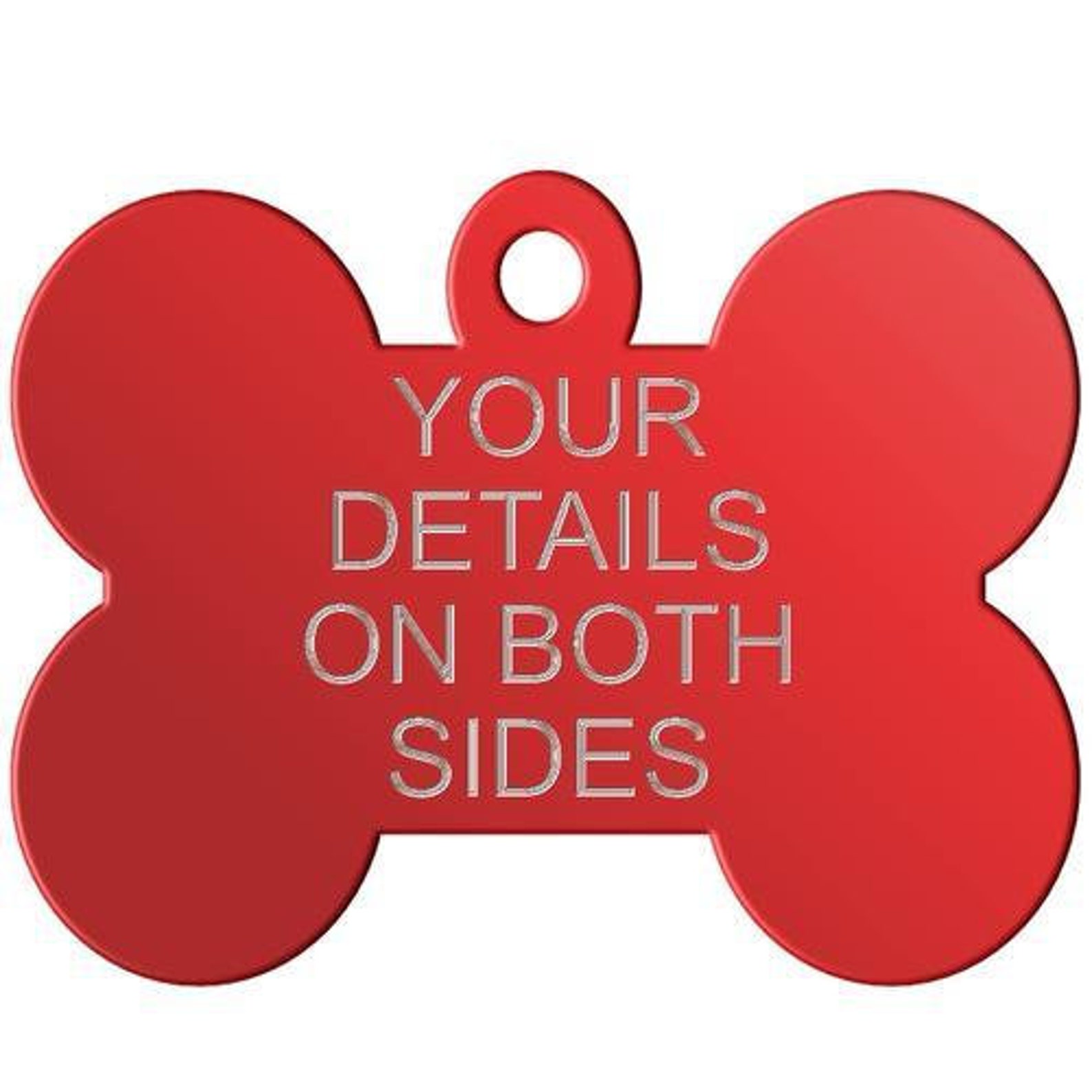 Personalised Aluminium Dog Tag 3 Sizes Pet Identification - Etsy