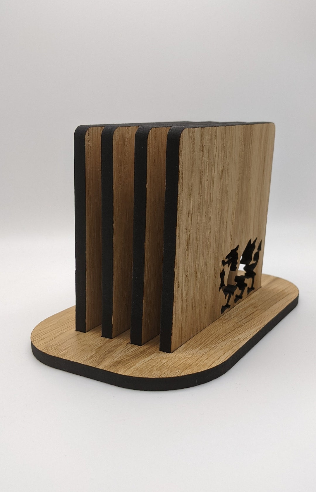 Welsh Coaster Gift Set/ Welsh Language Gift/birthday Gift/oak Veneer - Etsy