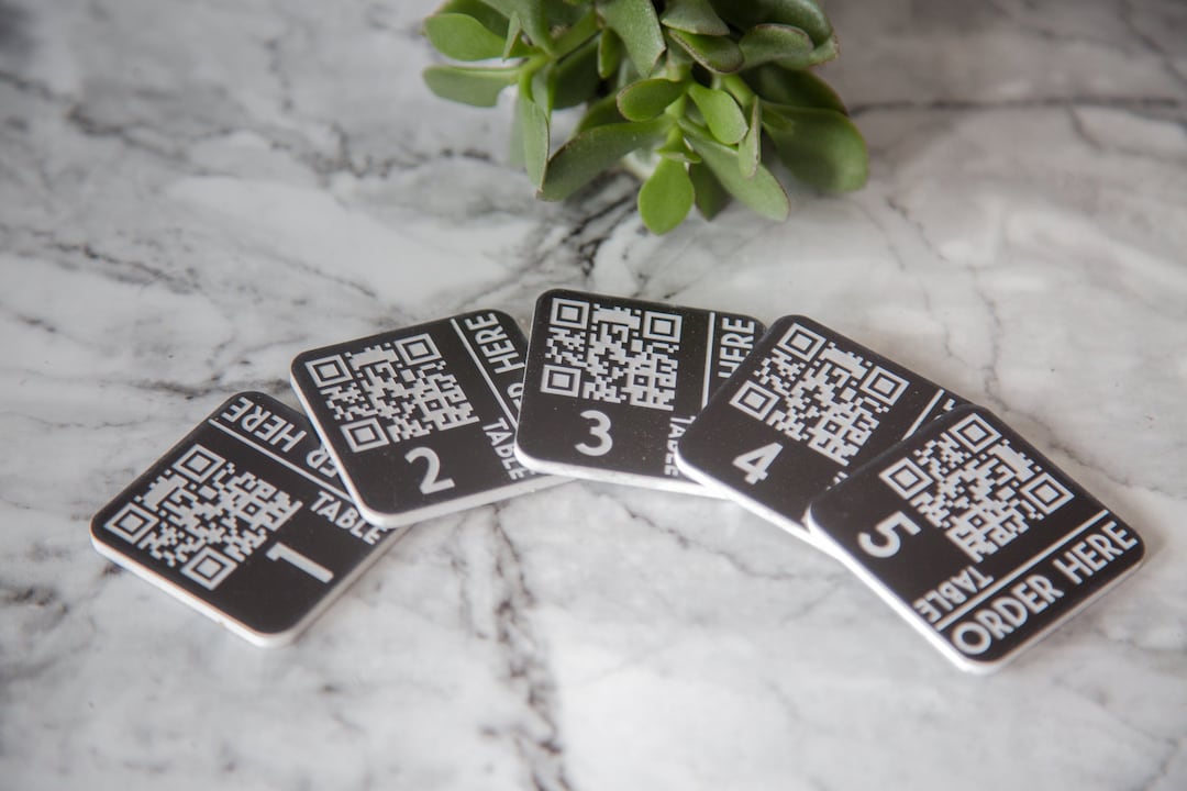 Qr Code Table Marker - Bar Pub Restaurant Ordering - Etsy
