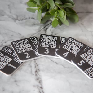 Qr Code Table Marker - Bar Pub Restaurant Ordering - Etsy